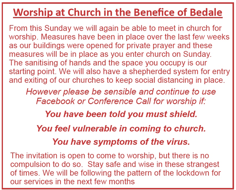 Worship in the Benefice – The Benefice of Bedale